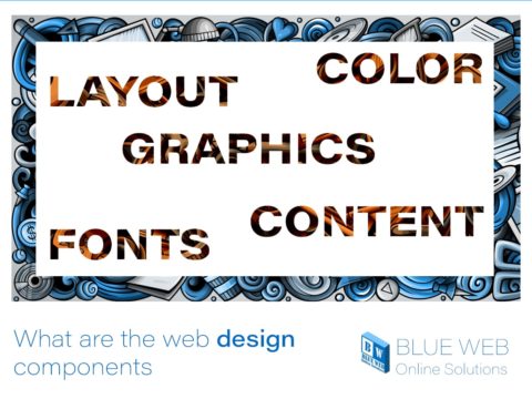 Web design components? | What are the web design components? | blueweb.ca